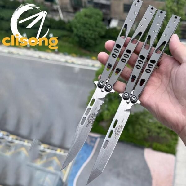 Baliplus Tachyon 2 Balisong Clone Titanium Handle - Clisong