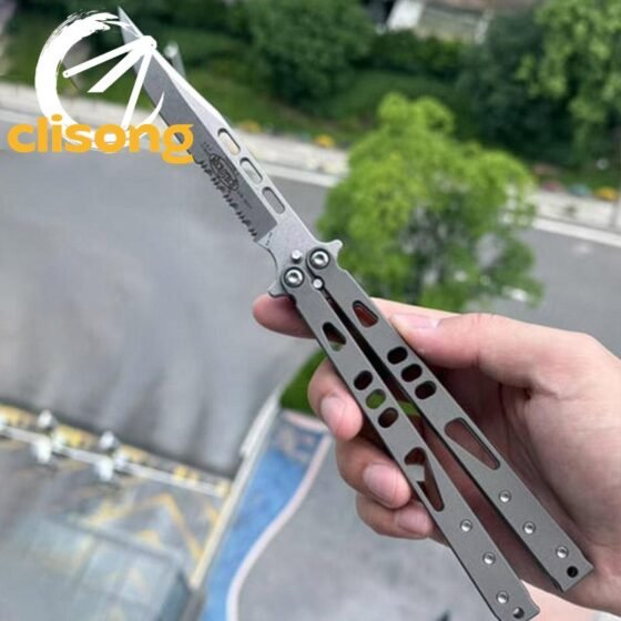 Baliplus Tachyon 2 Balisong Clone Titanium Handle - Clisong