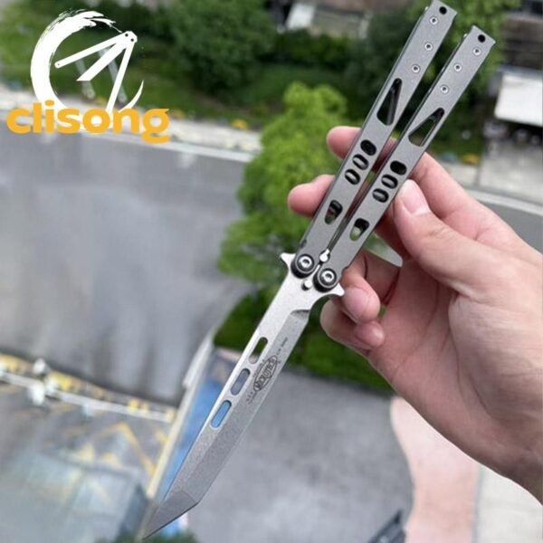 Baliplus Tachyon 2 Balisong Clone Titanium Handle - Clisong