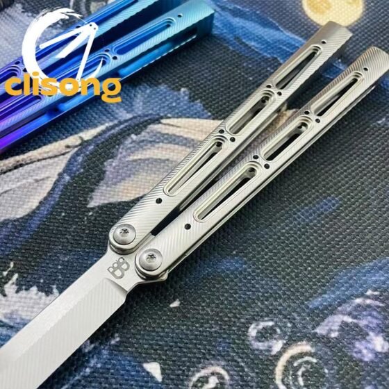 Banshu Chioni Titanium Handle Balisong - Clisong