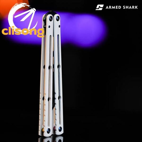 ARMED SHARK Steel Kraken V3 Balisong Clone Teflon Coating - Clisong
