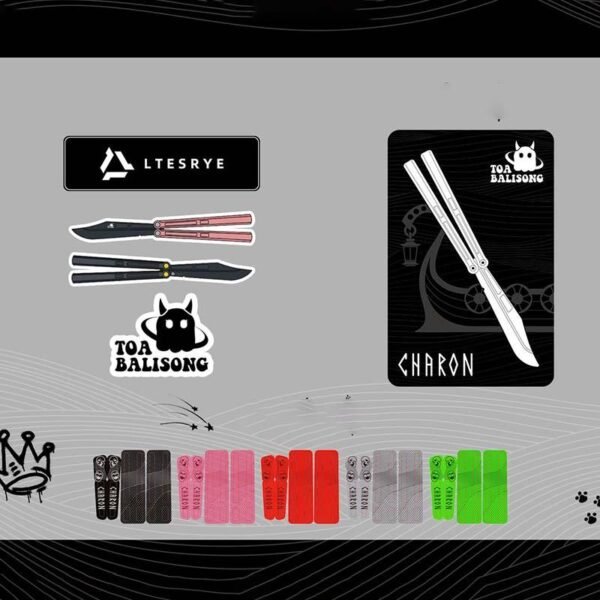 OA × LTESRYE Charon CNC Plastic (Acetal) Non-Metal Balisong Trainer ...